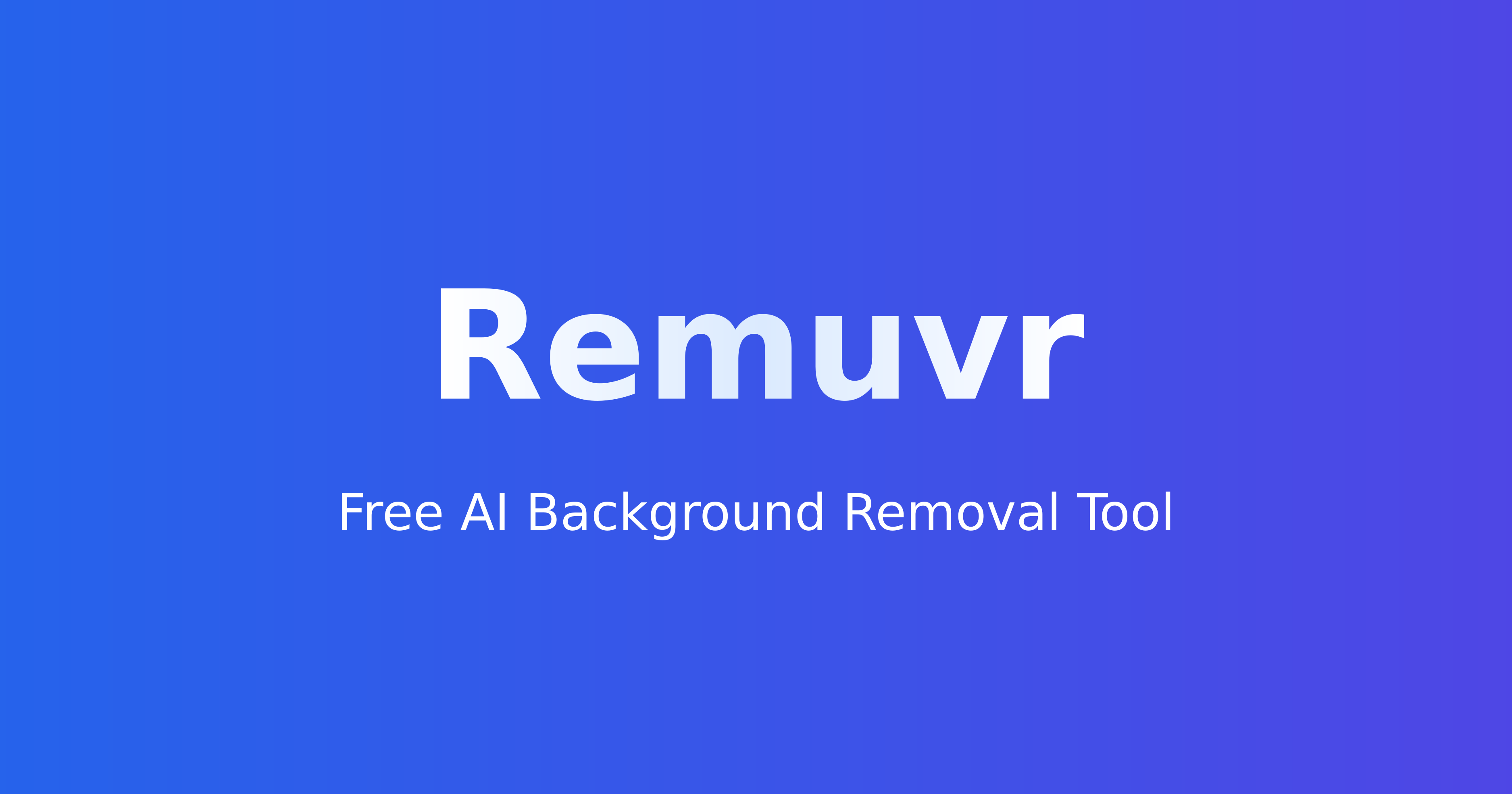Remuvr - AI Background Removal | Remove Background from Images Instantly